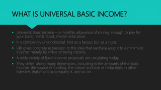 Universal Basic Income | PPT