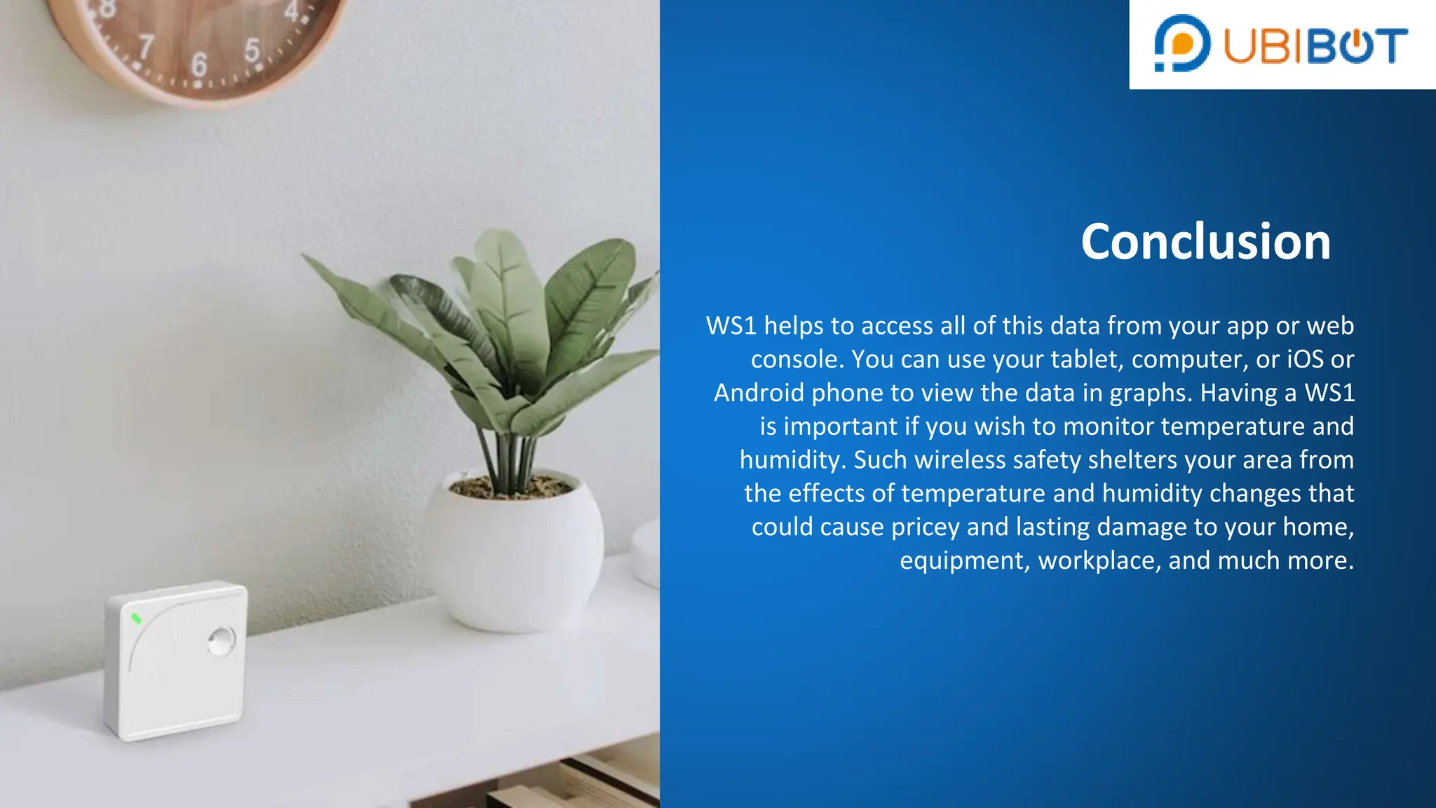 UbiBot WS1– A Wireless Smart Multi-Sensor Device Use in IoT Industry | PPTX