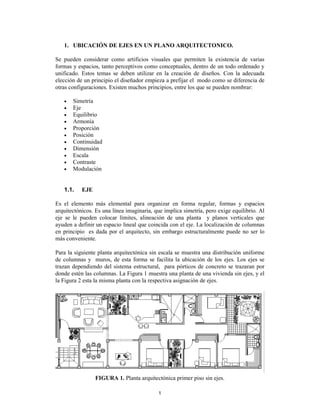 UBICACIÓN DE EJES EN UN PLANO ARQUITECTÓNICO. | PDF