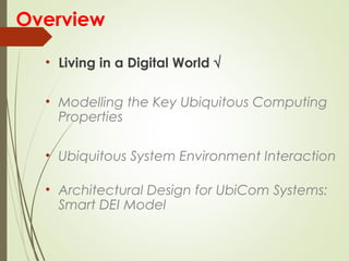 UBIQUITOUS COMPUTING - Mary M | PPT