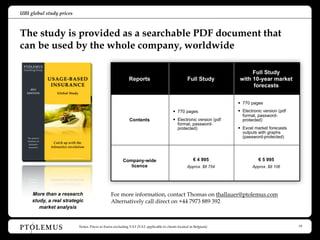 UBI Global Study 2013 brief presentation | PDF
