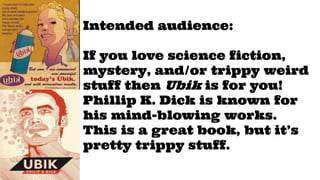 Ubik book trailer | PPT