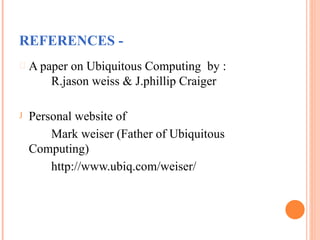 Ubiquitous computing | PPT