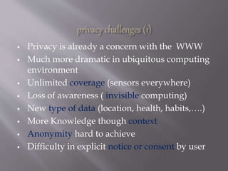 Ubiquitous computing-and-its-privacy | PPTX