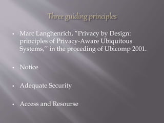 Ubiquitous computing-and-its-privacy | PPTX