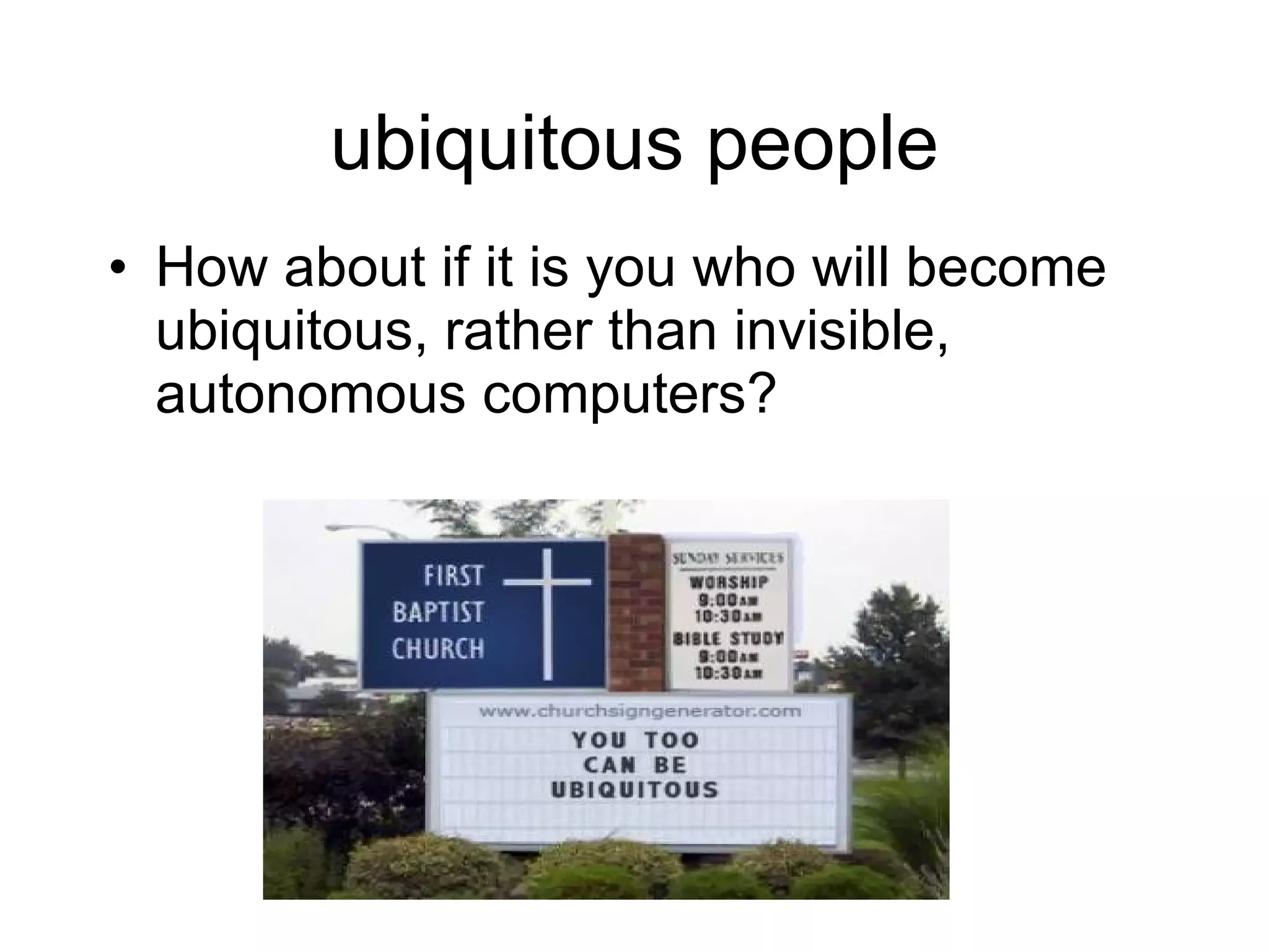 Becoming Ubiquitous | PPT
