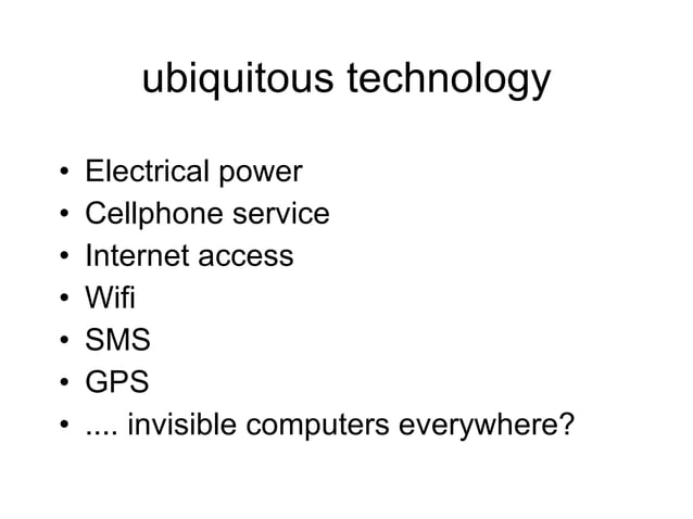Becoming Ubiquitous | PPT