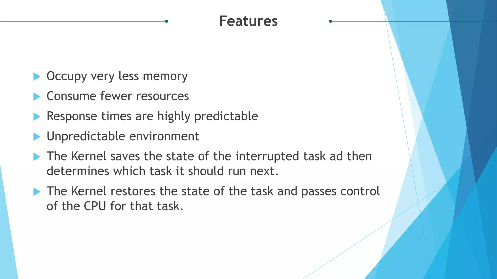 Real Time Operating Systems for Embedded Systems | PPTX