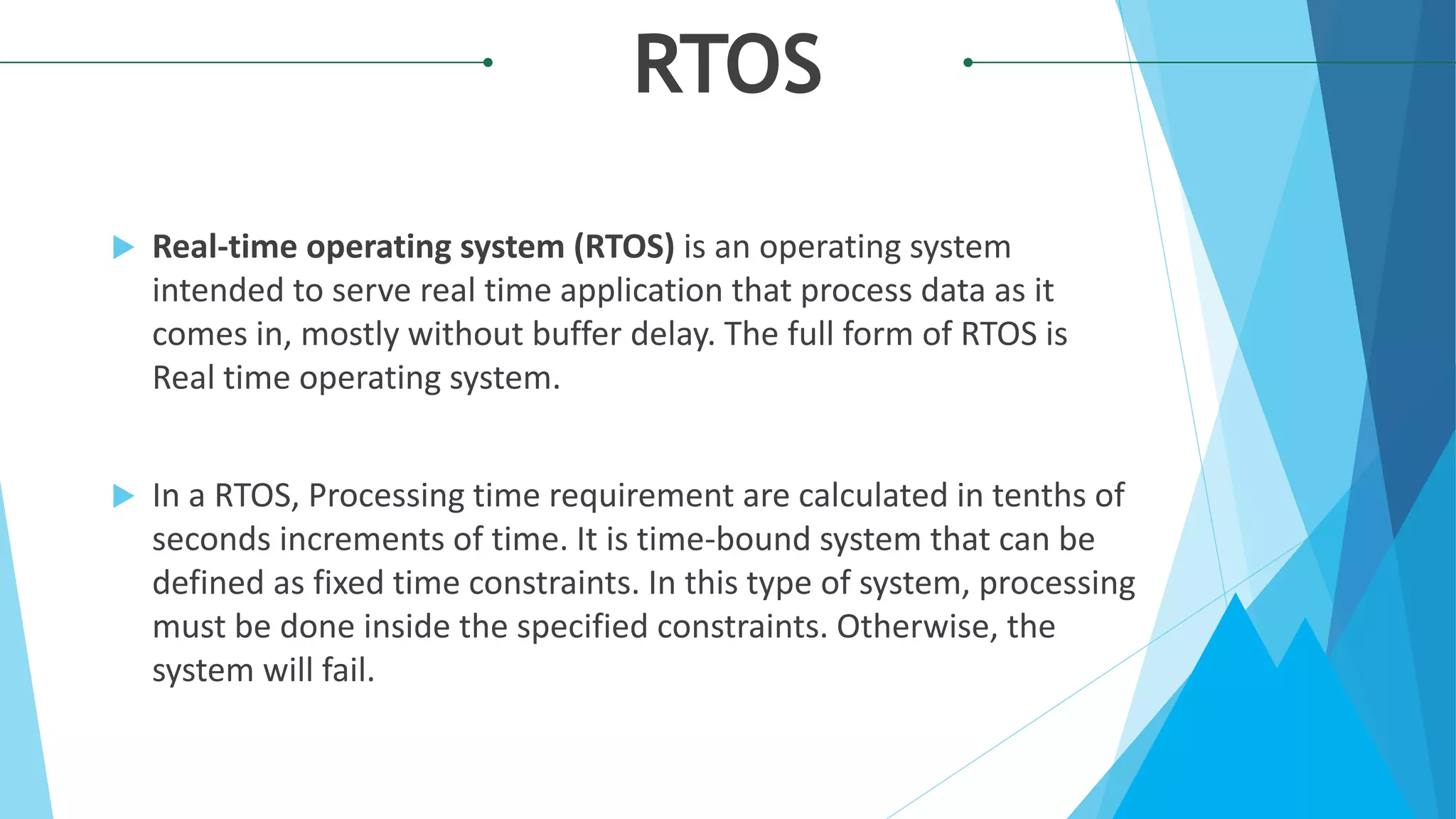 Real Time Operating Systems For Embedded Systems Ppt