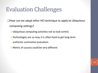 Ubiquitous computing applications | PPTX