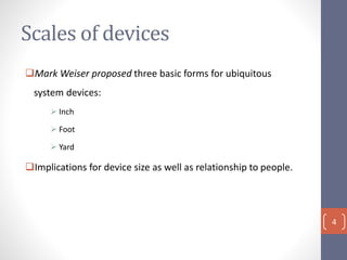 Ubiquitous computing applications | PPTX