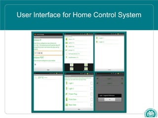 Ubiquitous home control and monitoring system using android based smart phone | PPT