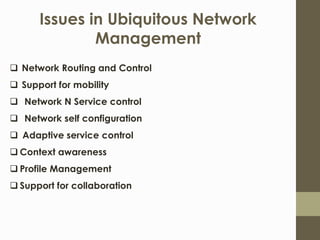 Ubiquitous networking | PPT