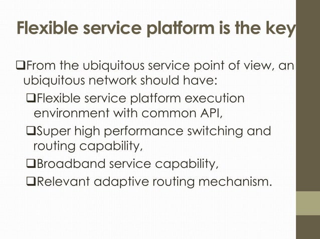 Ubiquitous networking | PPT