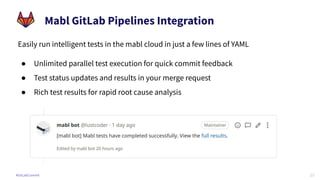 GitLab Commit 2020: Ubiquitous quality through continuous testing ...