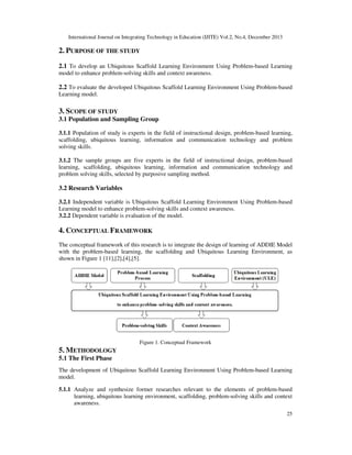 Ubiquitous scaffold learning environment using problem based learning to enhance problem-solving ...