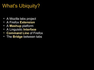 Ubiquity | PPT