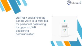 UbiTrack Positioning Badge Contactless Door Access | PPTX