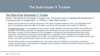 Subchapter V: A View from Key Participants | PPT