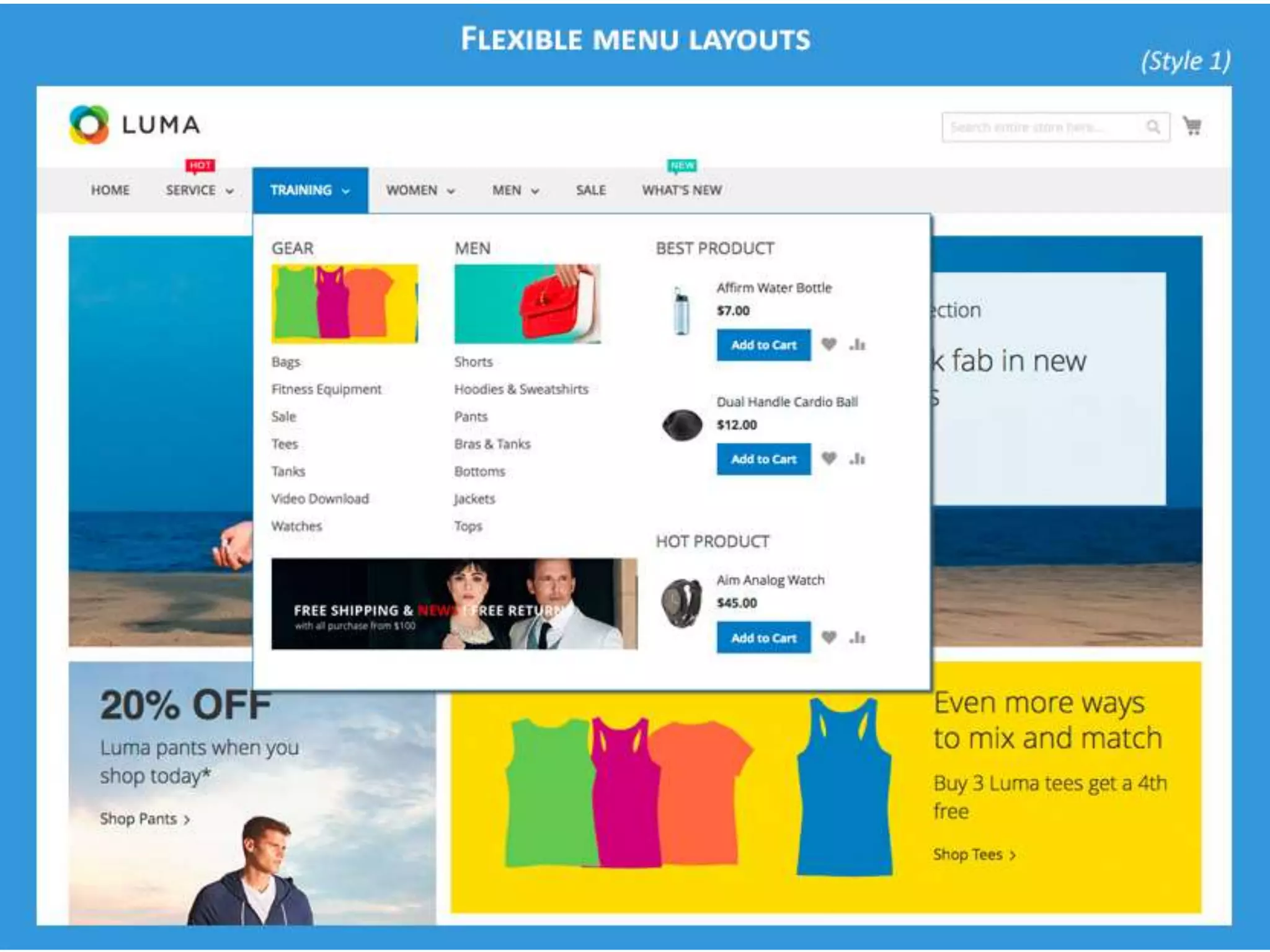 UB Mega Menu for Magento 2 | PPTX