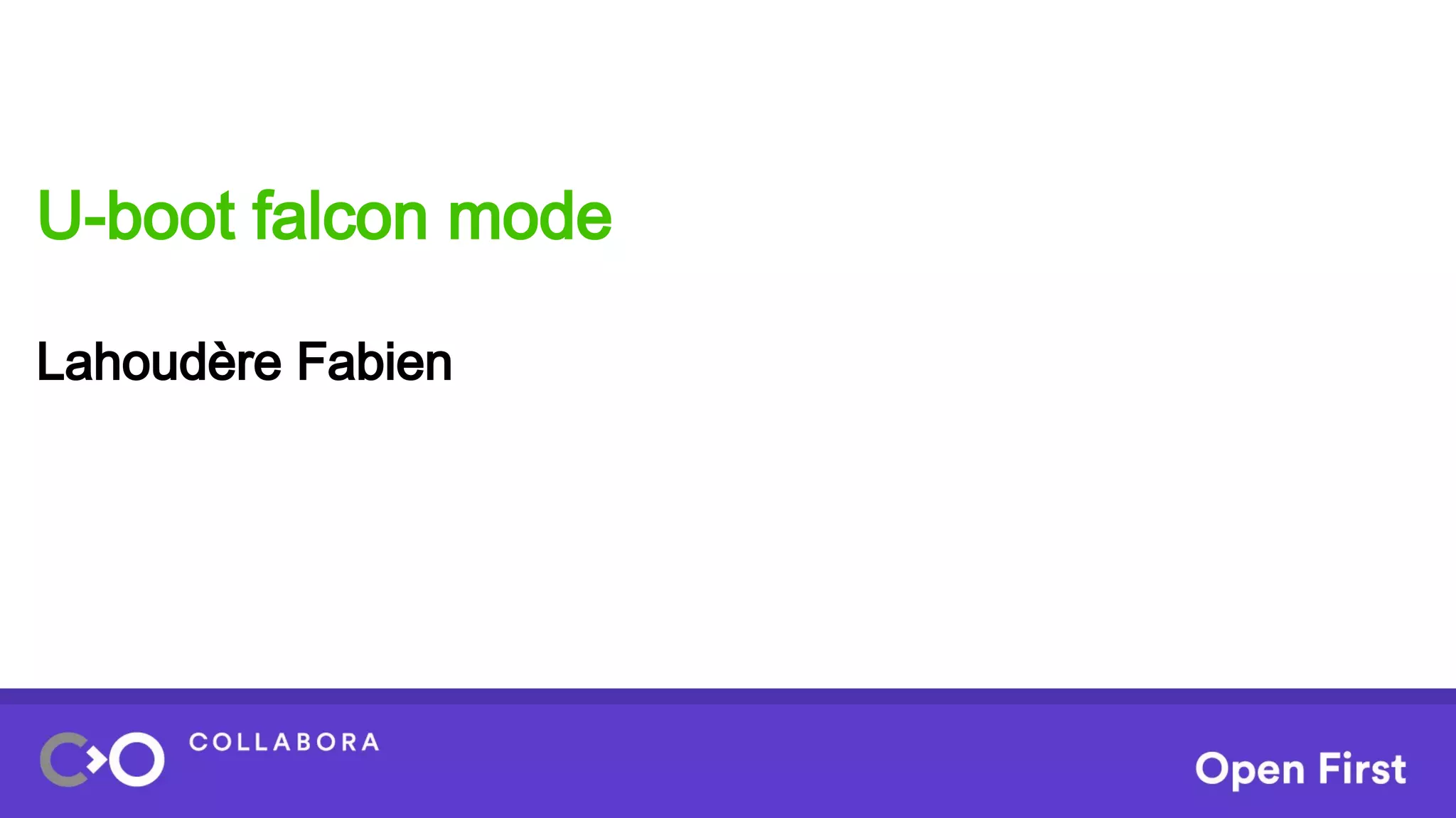 U-boot falcon mode: Start Linux directly from SPL for faster boot times | PPT