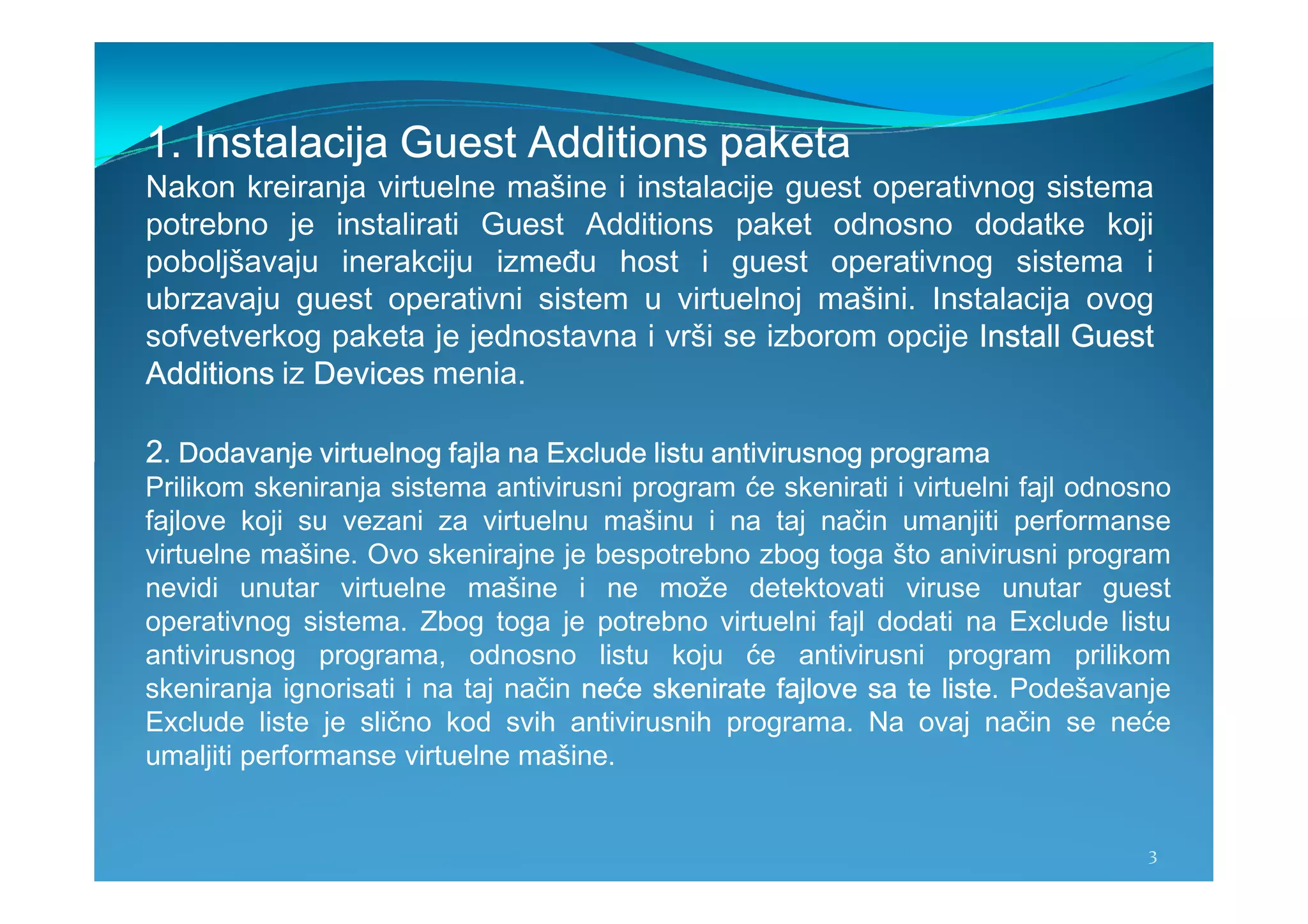 Ubrzanje virtuelne masine | PDF