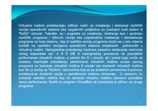 Ubrzanje virtuelne masine | PDF