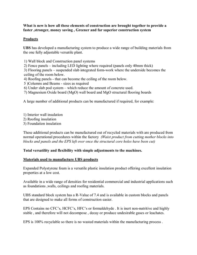 Ubs building system pdf | PDF | Construction Industry | Industries