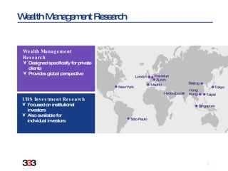UBS Global Outlook 2009 | PPT