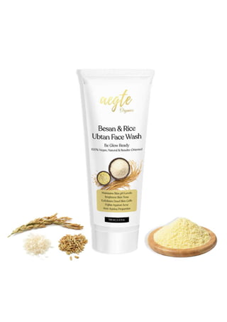 Aegte Organic Besan & Rice Ubtan Face Wash | PDF