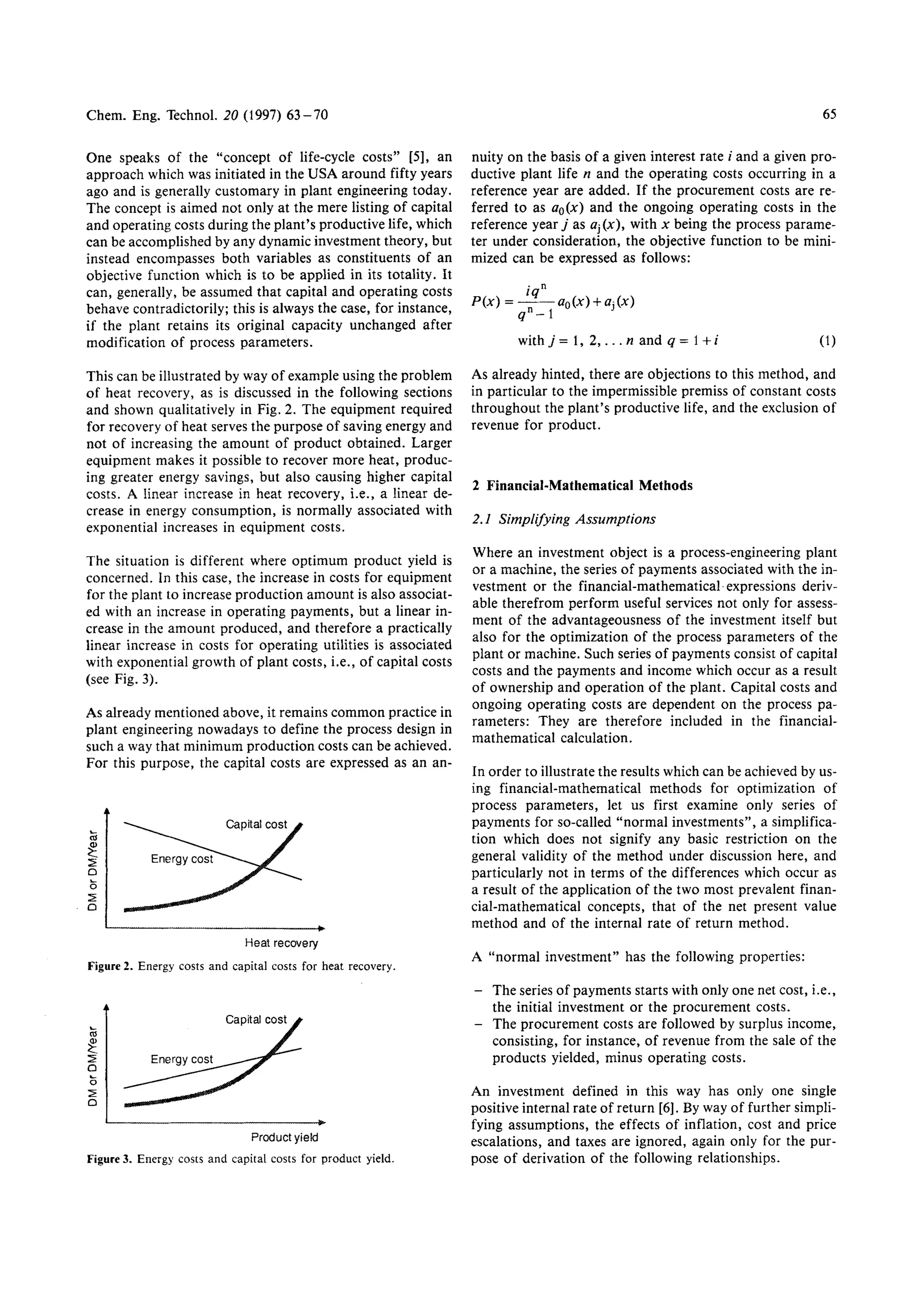 Economic process optimization strategies | PDF
