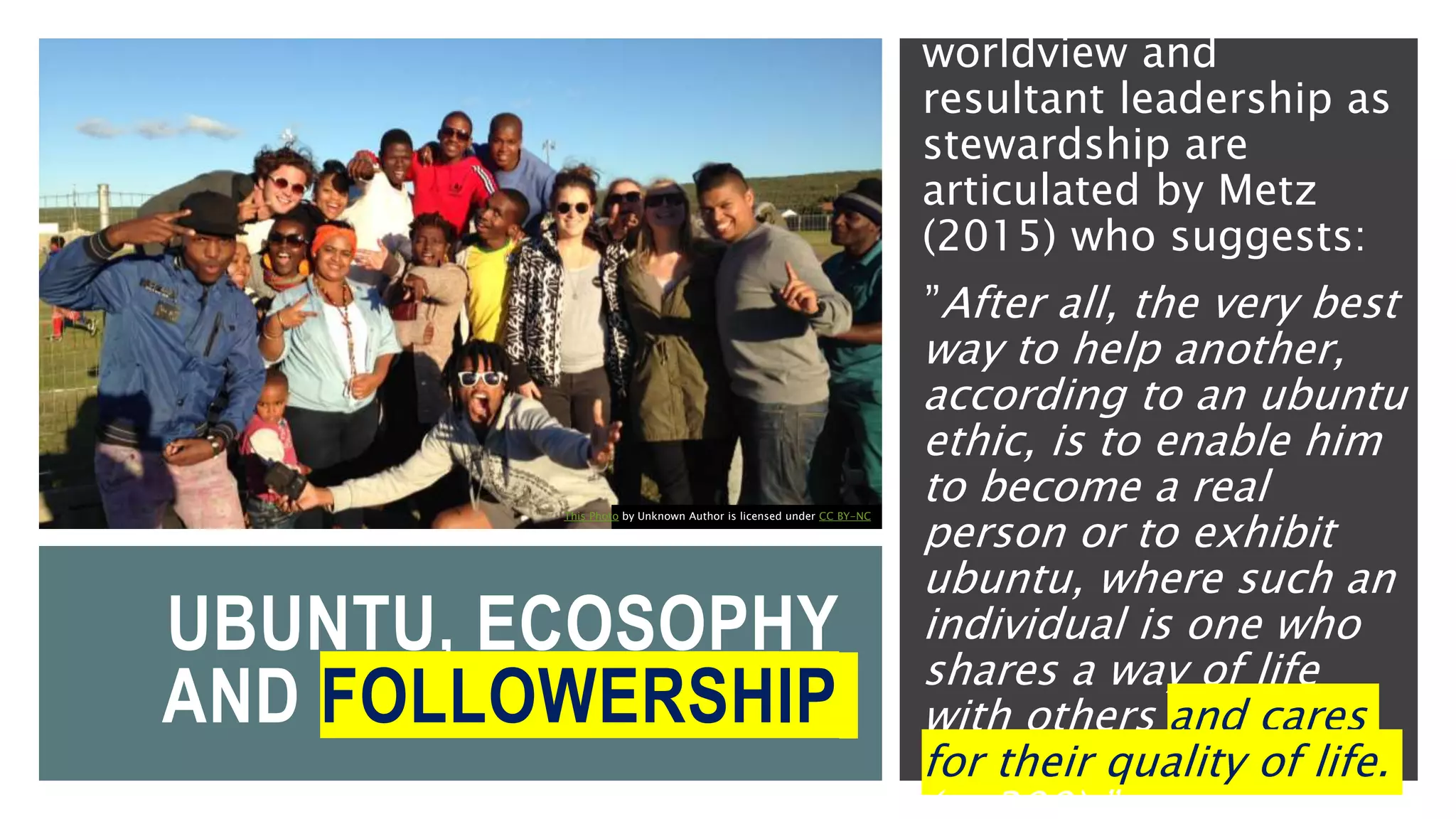 Ubtunu and followership | PPTX
