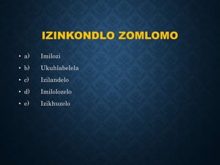 Ubuciko bomlomo slides | PPTX