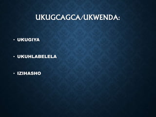 Ubuciko bomlomo slides | PPTX