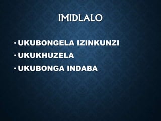 Ubuciko bomlomo slides | PPTX