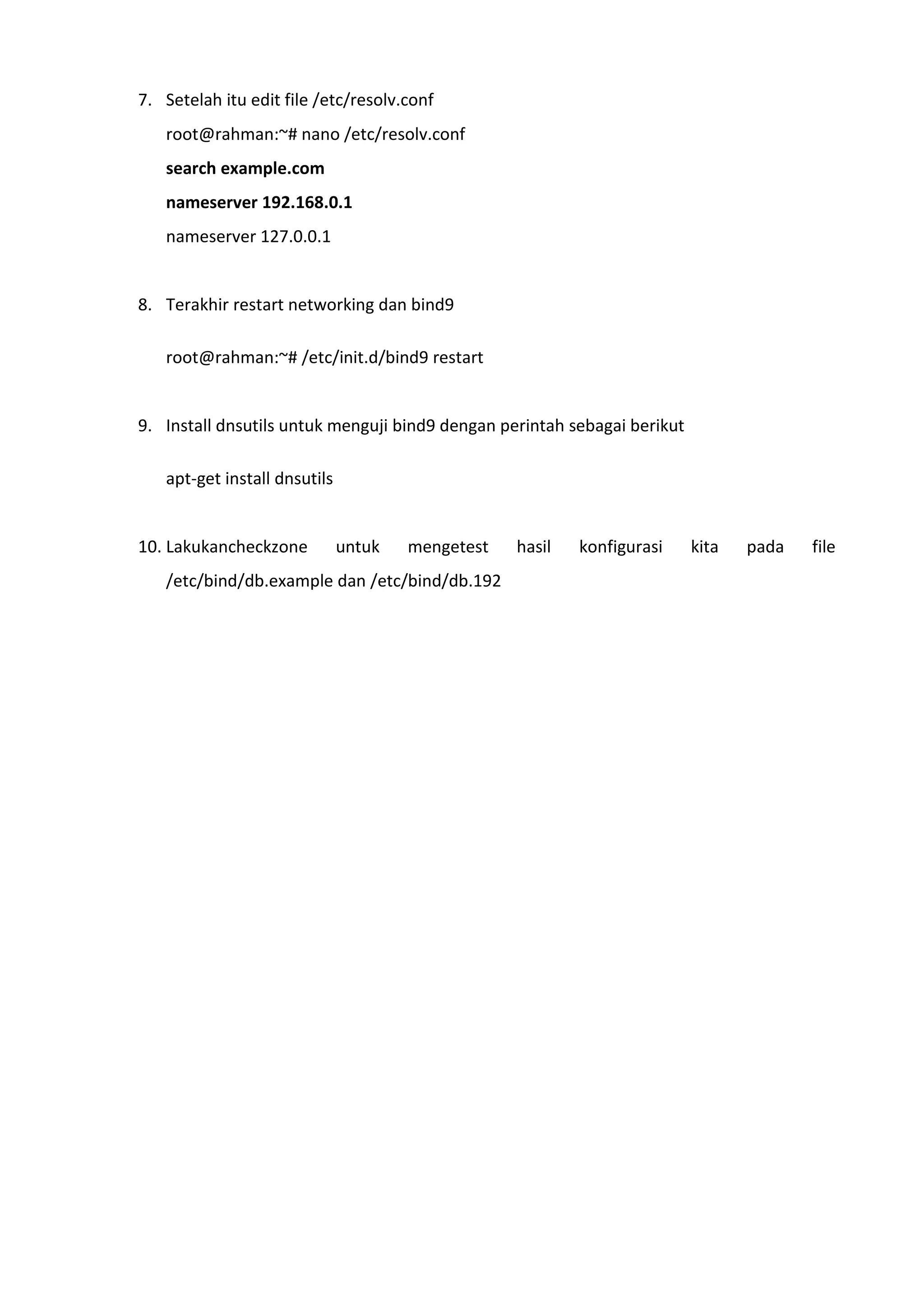 Tutorial instalasi ubuntu server 12.04, setting DNS server dan Web server | DOCX