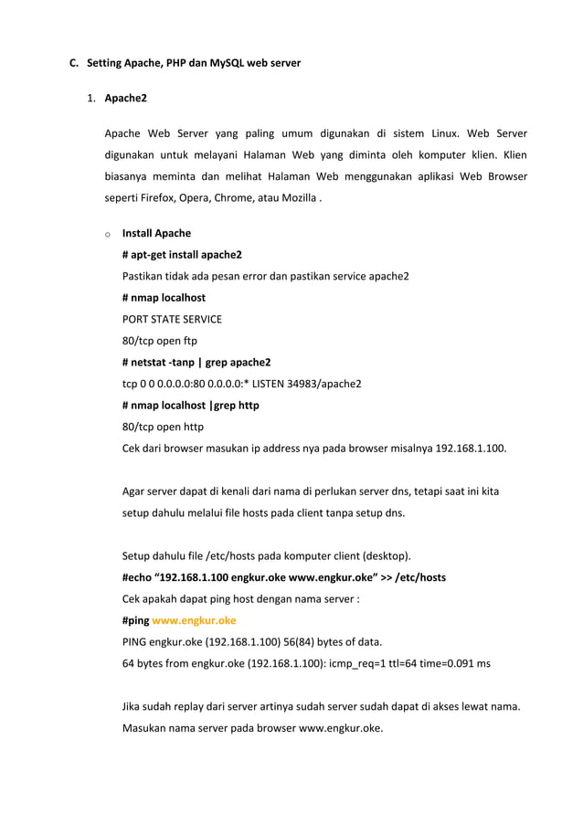 Tutorial instalasi ubuntu server 12.04, setting DNS server dan Web server | PDF
