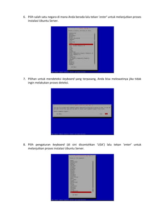 Tutorial instalasi ubuntu server 12.04, setting DNS server dan Web server | DOCX