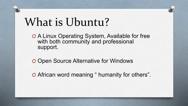 Ubuntu | PPT