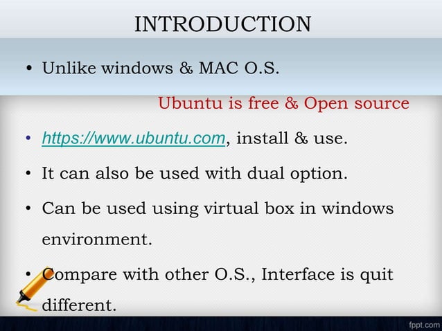 Ubuntu(Linux) | PPTX | Operating Systems | Computer Software and Applications