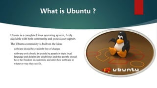 Ubuntu installation-presentations | PPTX