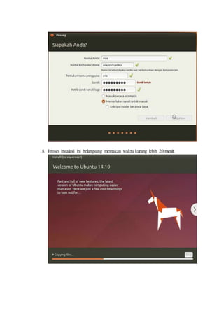 Instalasi Ubuntu 14.10 (Utopic Unicorn) | DOCX