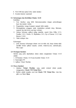 Instalasi Ubuntu 14.10 (Utopic Unicorn) | DOCX