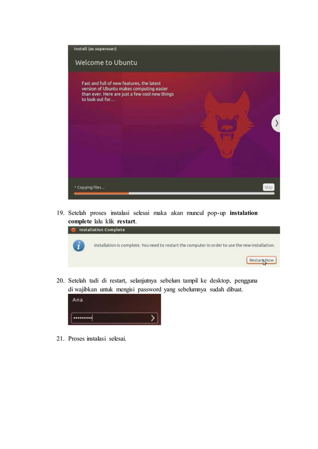 Instalasi Ubuntu 15.10 (Wily Werewolf) | PDF