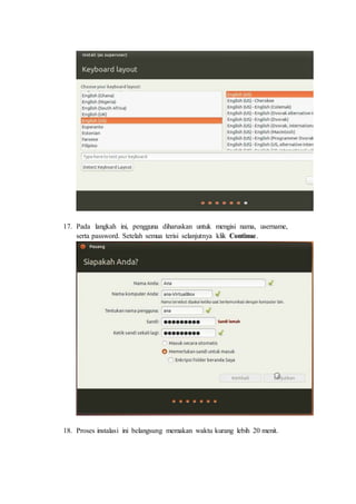 Instalasi Ubuntu 16.04 (Xenial Xerus) | PDF