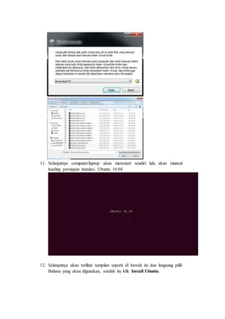 Instalasi Ubuntu 16.04 (Xenial Xerus) | PDF
