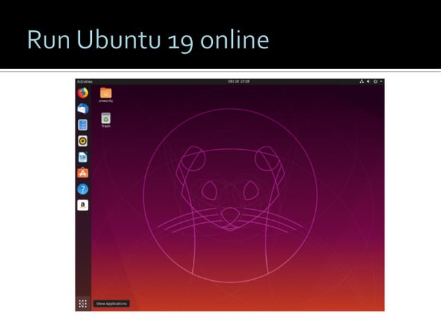 Ubuntu 19 online by OnWorks.net