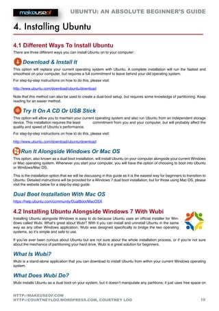 Ubuntu an absolute beginners guide | PDF