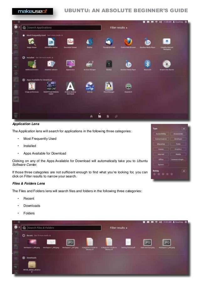Ubuntu an absolute beginners guide