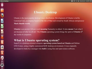 Ubuntu desktop | PPT